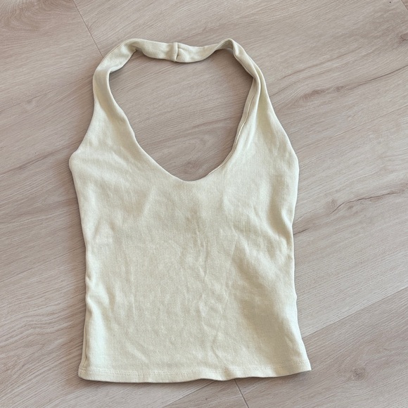 Zara | Tops | Zara Cream Halter Top | Poshmark
